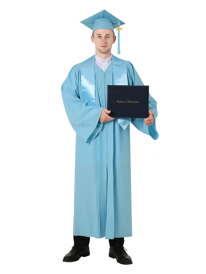 Matte High School Graduation Package (Cap, Gown, Stole and Diploma Cov