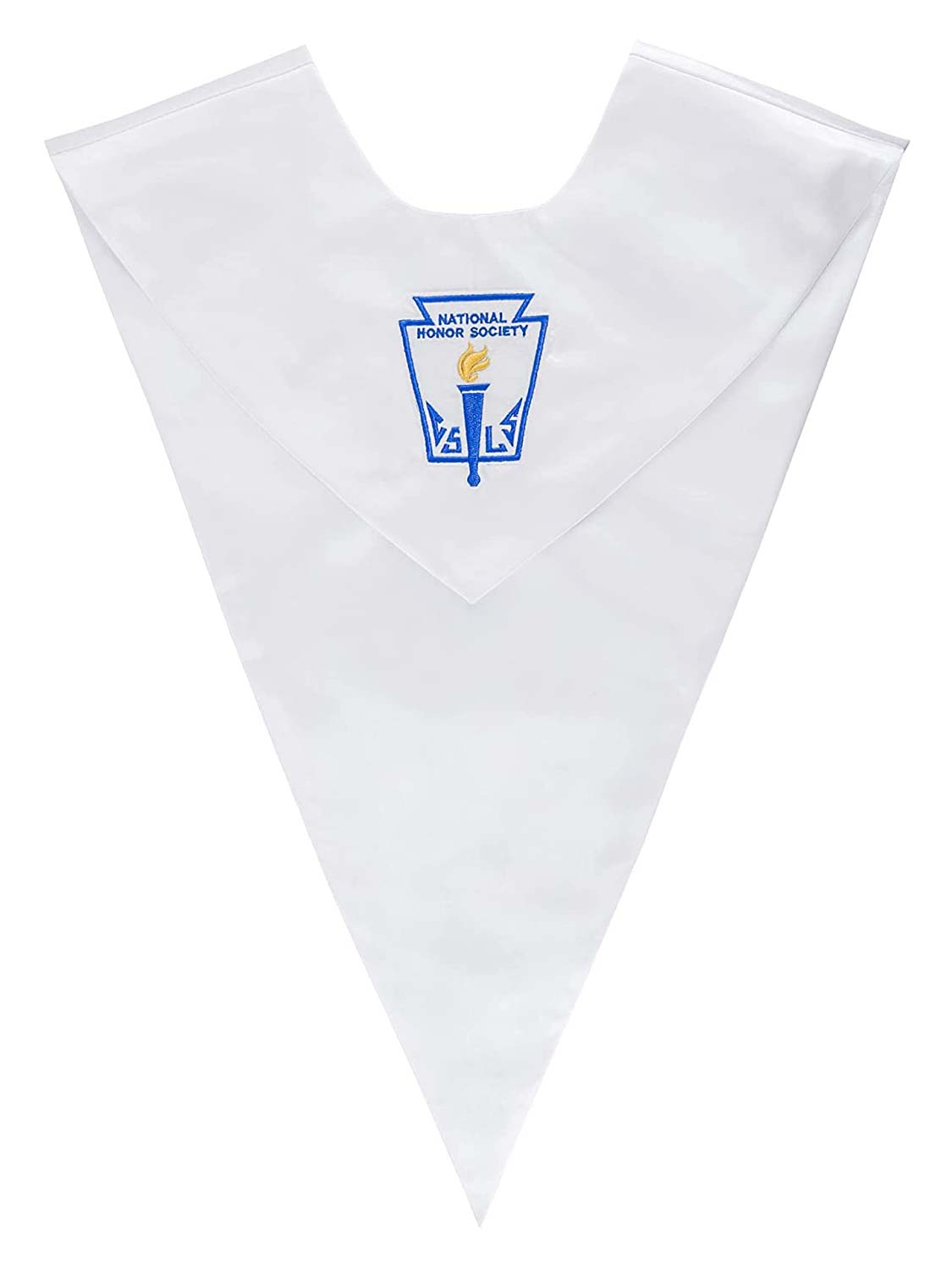 Unisex Adult V-Shaped Graduation Stole With Embroidered NHS Patch